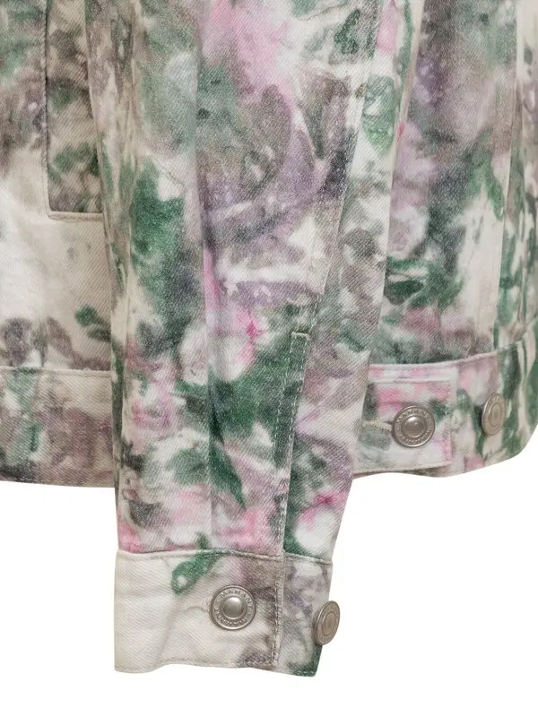 Isabel Marant Étoile Camouflage-printed Buttoned Denim Jacket
