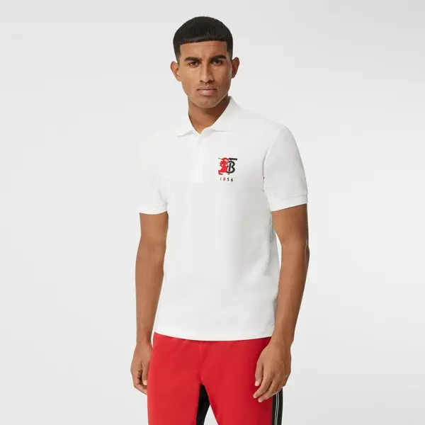 Burberry Logo Embroidered Polo Shirt