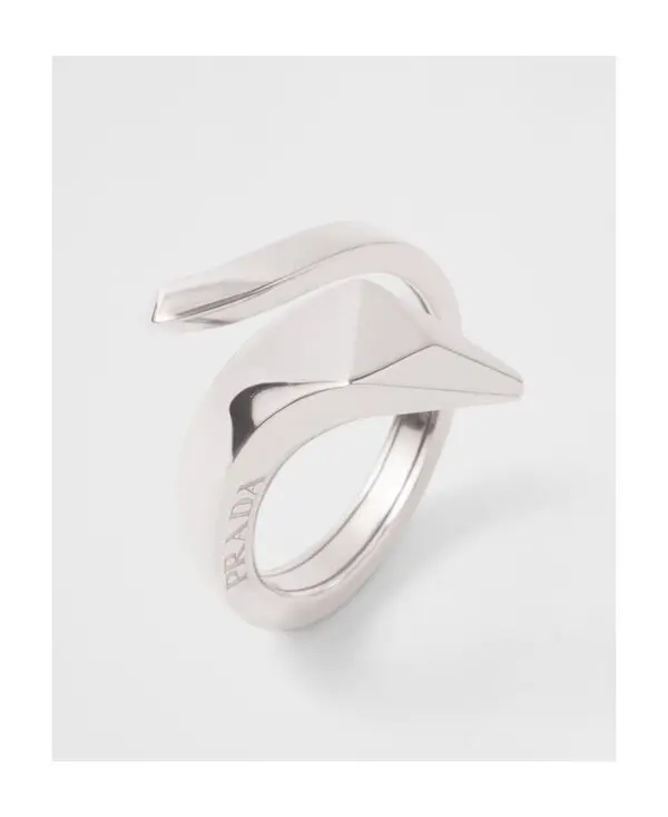 Prada Eternal Gold Snake Mini Ring In Gold