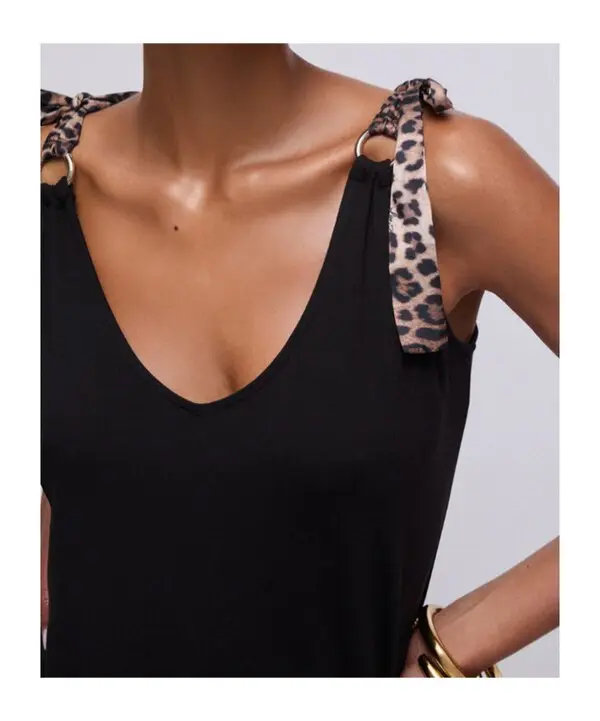 Liu Jo Top With Animal-print Bows