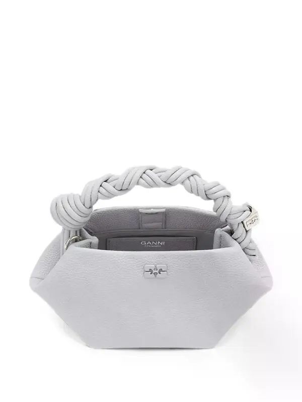 GANNI Mini Bou Bag With Twisted Handle - Grey