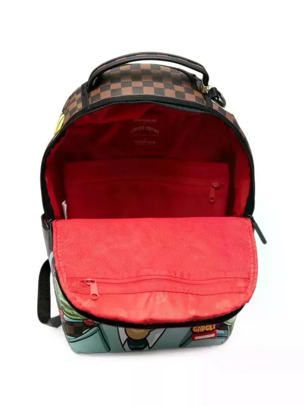 SPRAYGROUND Inspector Gadget Check-pattern Graphic-print Backpack