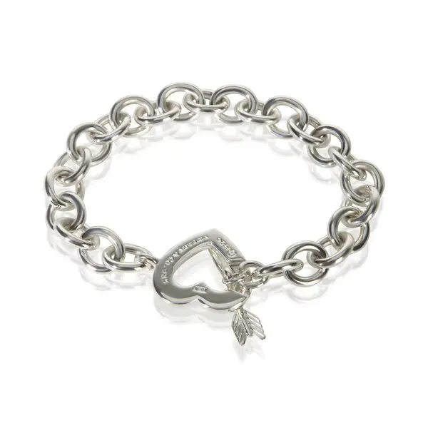 Tiffany & Co. Sterling Silver Heart & Arrow Bracelet