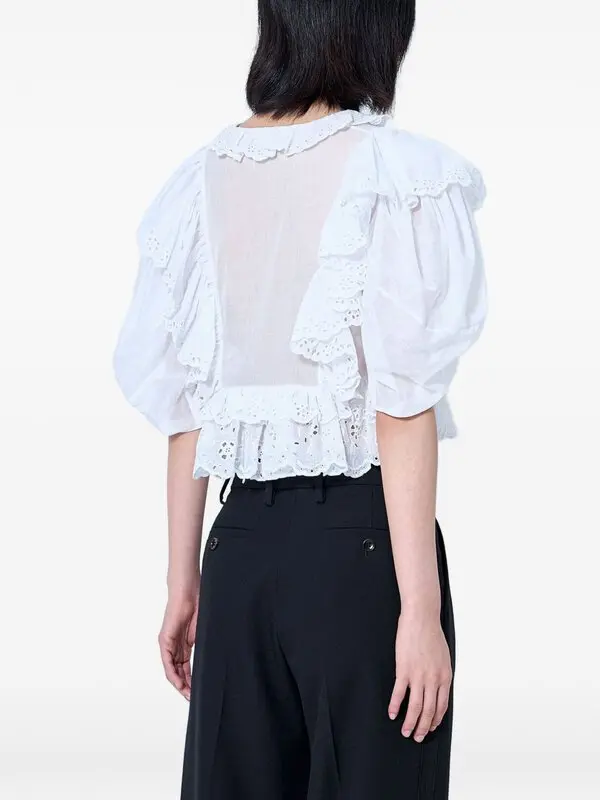 Chloé Crop Ruffle Top