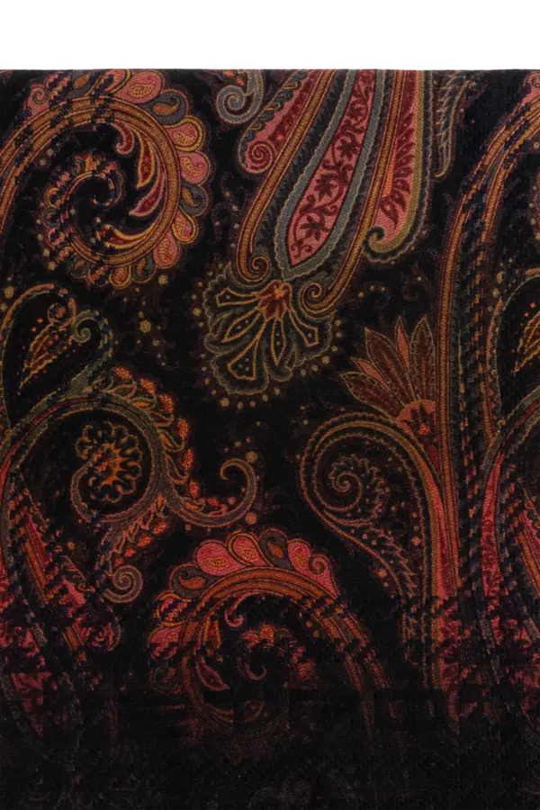 Etro Wool Scarf With Raw Edge