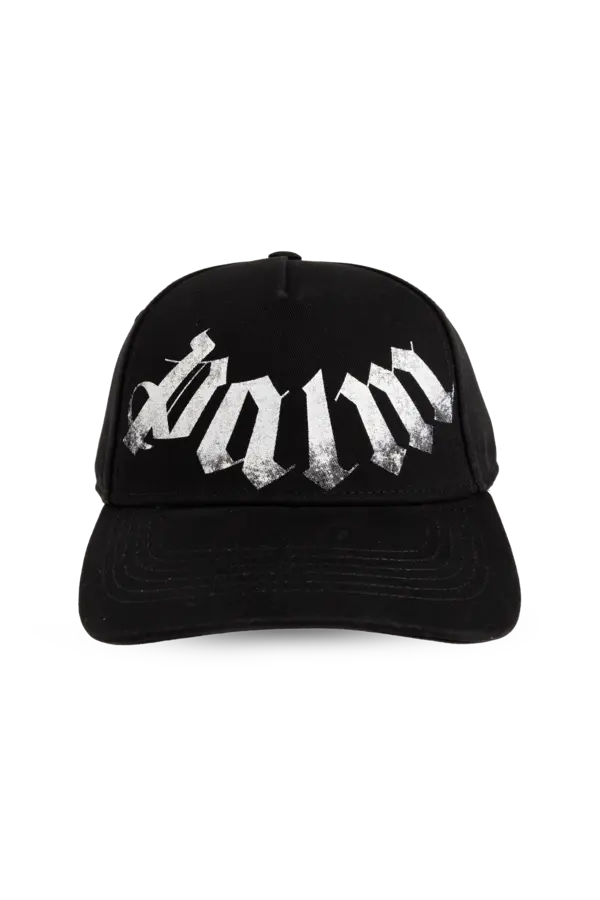 Palm Angels Baseball Cap With Gothic Print