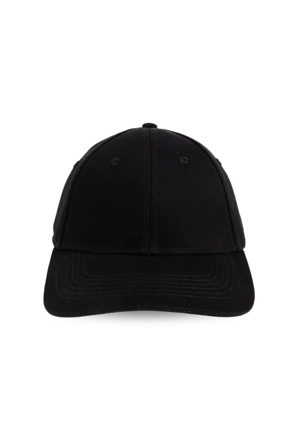 Palm Angels Baseball Cap With Gothic Embroidery - Black