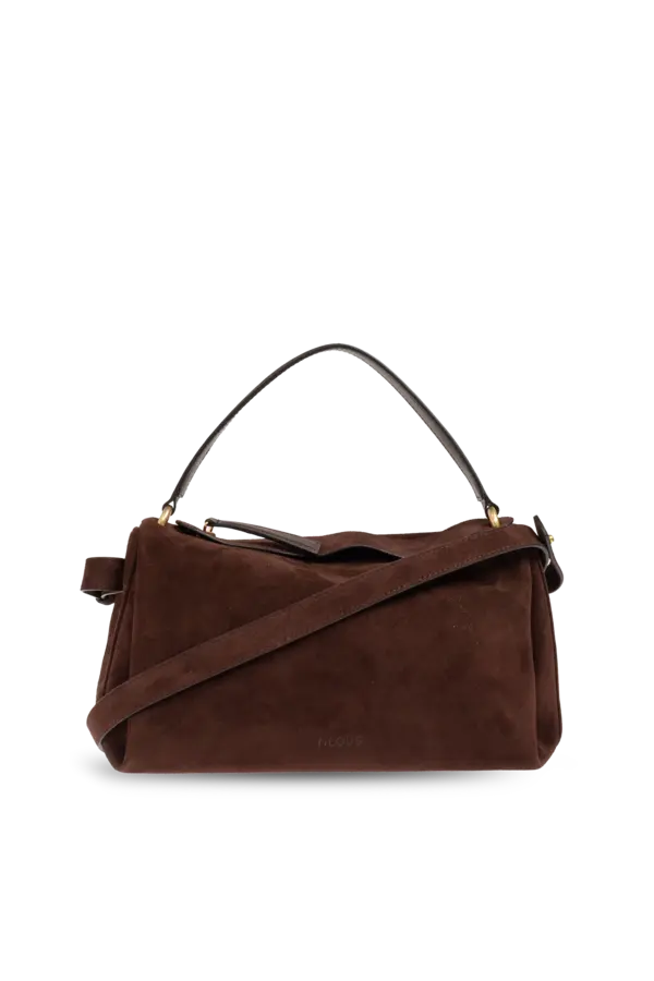 NEOUS Scorpius" Handbag In Suede And Leather With Golden Hardware - Brown