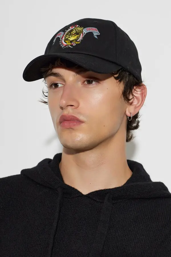 Kenzo Baseball Cap With Tiger Embroidery