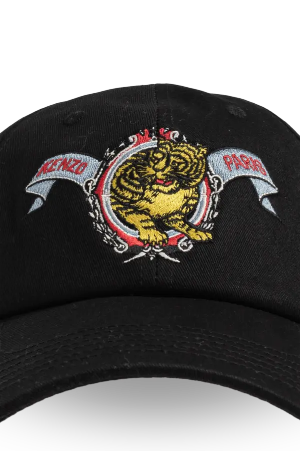 Kenzo Baseball Cap With Tiger Embroidery