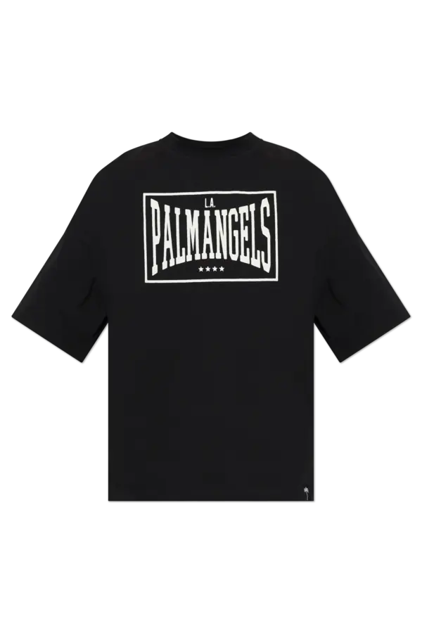 Palm Angels Cotton T-shirt With Logo Print