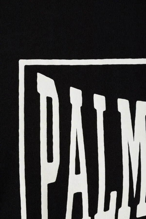 Palm Angels Cotton T-shirt With Logo Print