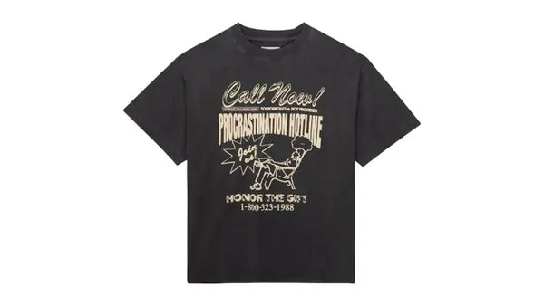 HONOR THE GIFT Procastination Hotline Tee Shirt