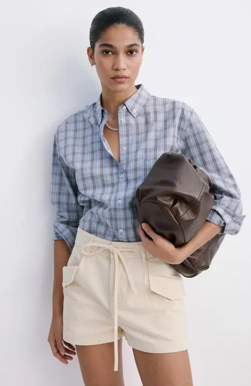 Mango Aria Cotton Drawstring Shorts
