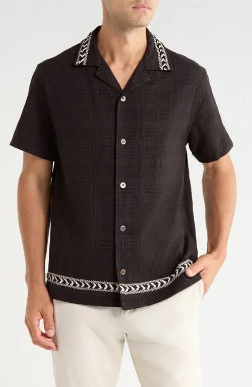 CHE Vargon Cotton Camp Shirt - Black-01