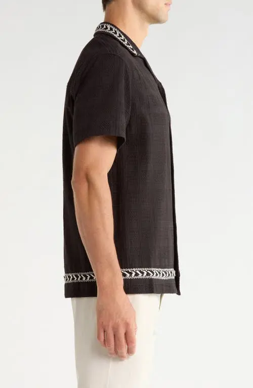 CHE Vargon Cotton Camp Shirt - Black-01