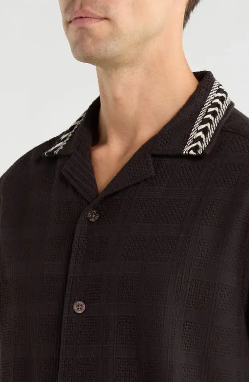 CHE Vargon Cotton Camp Shirt - Black-01