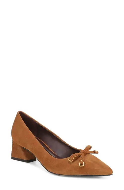 Franco Sarto Racer Faux Leather Pump - Brown Suede