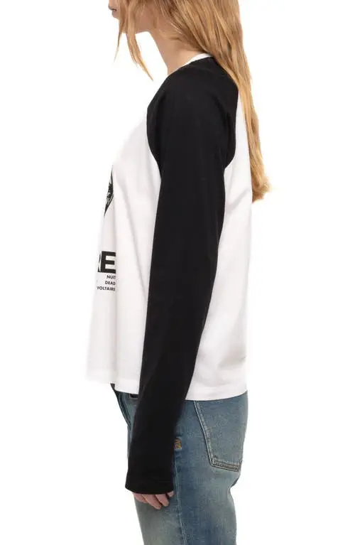 Zadig&Voltaire Lips Graphic Raglan Sleeve T-shirt