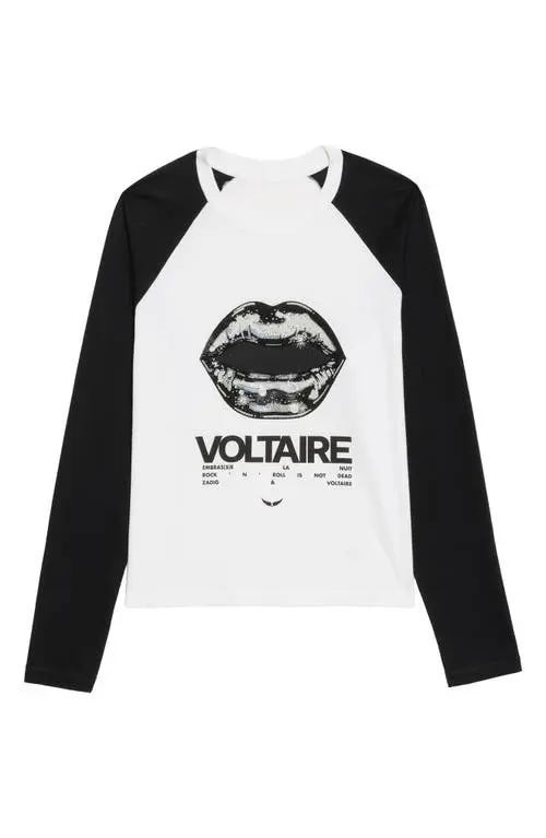 Zadig&Voltaire Lips Graphic Raglan Sleeve T-shirt