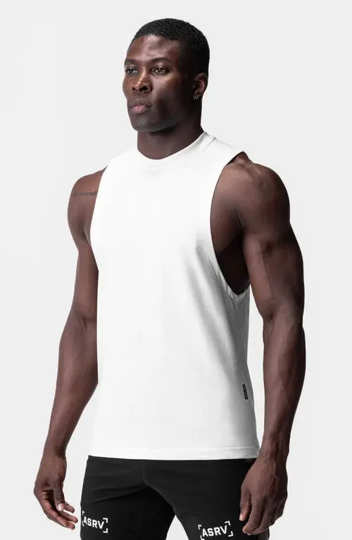 ASRV Supima Cotton Muscle Tank - White