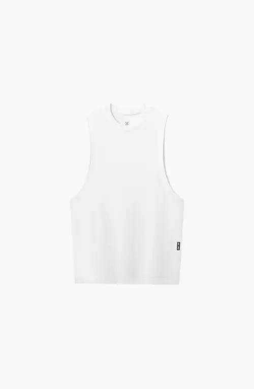ASRV Supima Cotton Muscle Tank - White