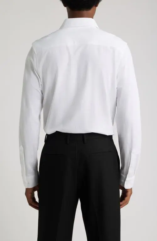 OPEN EDIT Slim Fit Solid Dress Shirt - White