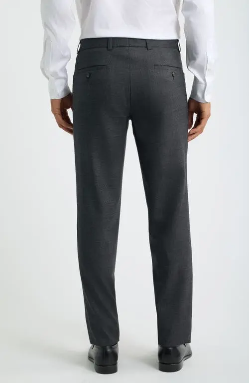 JACK VICTOR Melange Stretch Wool Pants