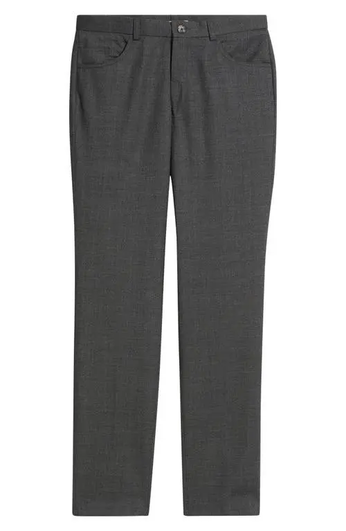 JACK VICTOR Melange Stretch Wool Pants