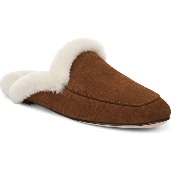 FAVORITE DAUGHTER Yvette Wool Mule - Saddle/cream