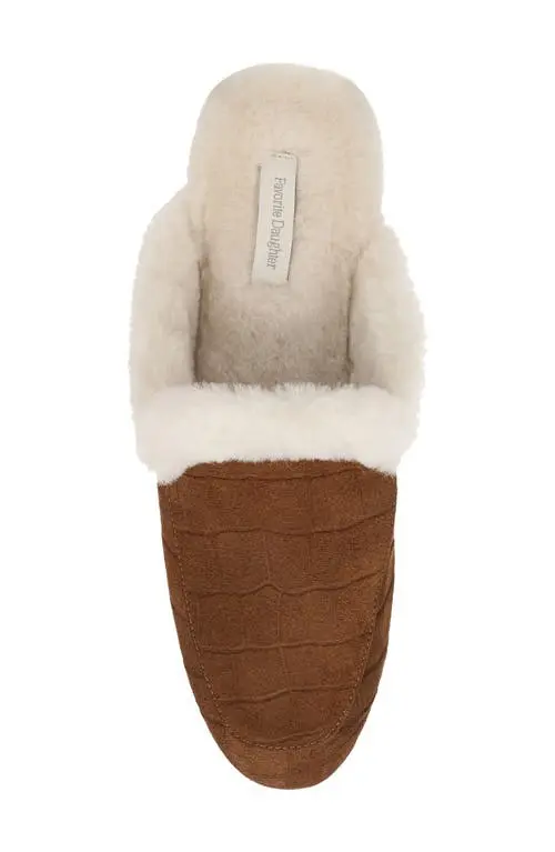 FAVORITE DAUGHTER Yvette Wool Mule - Saddle/cream