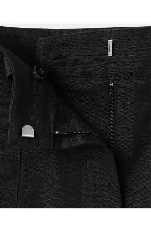 Mango Linen & Cotton Balloon Pants