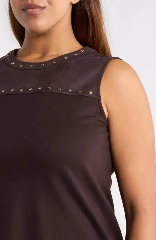 Anne Klein Studded Knit Shell Top