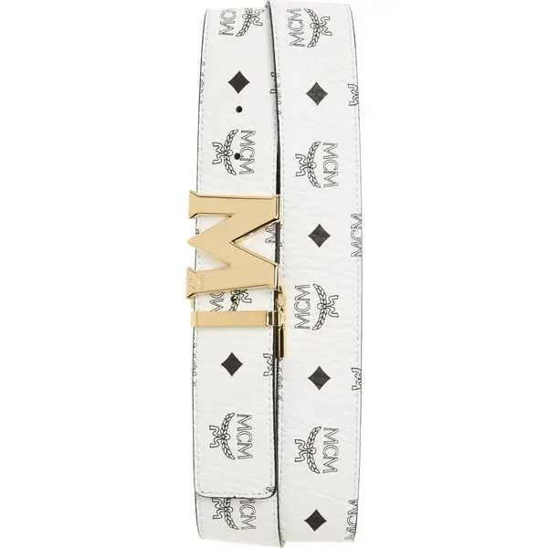 Mcm Reversible Signature Leather Belt