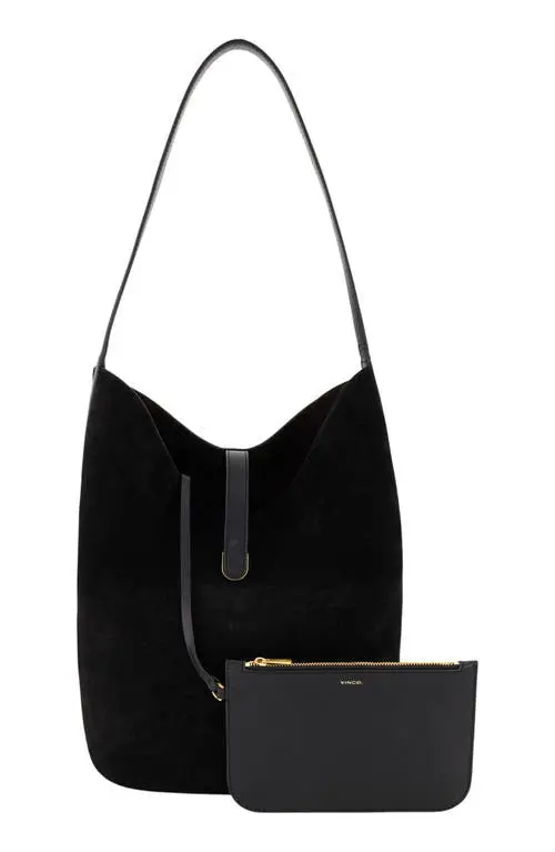 Vince Eris Large Suede Bucket Bag