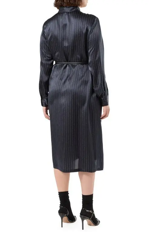 Marina Rinaldi Cali Belted Silk Shirtdress