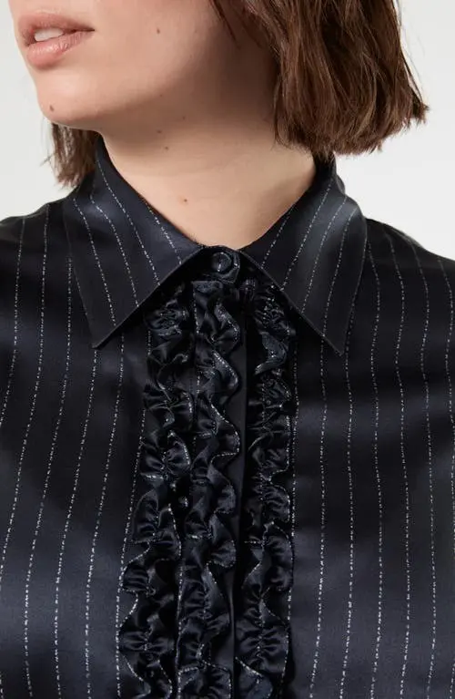 Marina Rinaldi Cali Belted Silk Shirtdress
