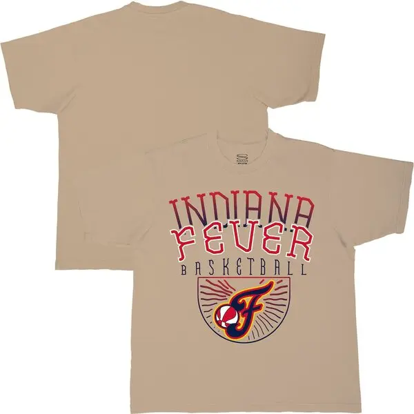 STADIUM ESSENTIALS Indiana Fever Rays Up Urban Premium Relaxed Fit T-shirt - Sand