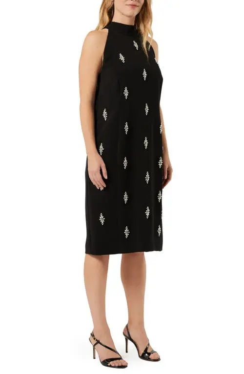 Marina Rinaldi Crystal Embellished Cape Dress