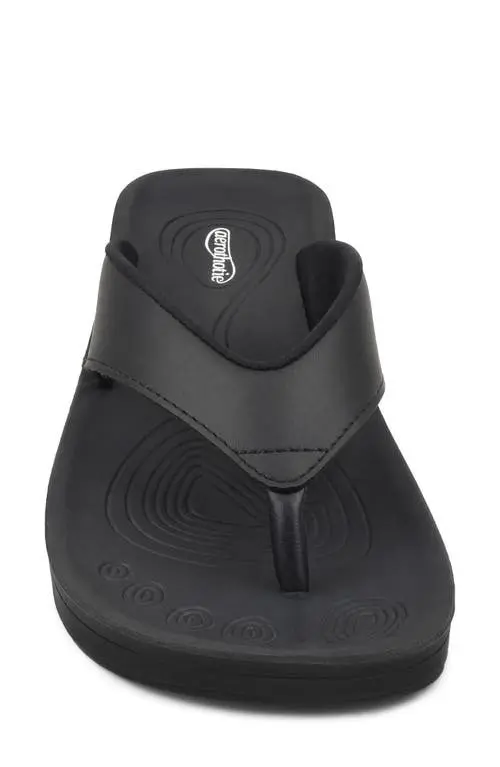 AEROTHOTIC Fallon Flip Flop - Black