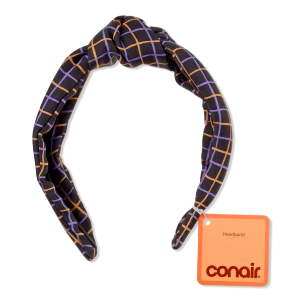 Conair Accessories Plaid Knotted Headband - One-color