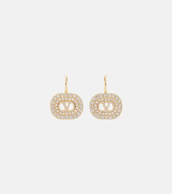 Valentino Garavani Vlogo Swarovski®-embellished Earrings - Gold