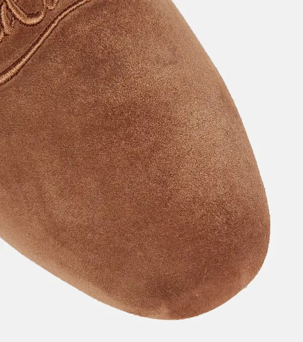CHRISTIAN LOUBOUTIN Suede Slippers