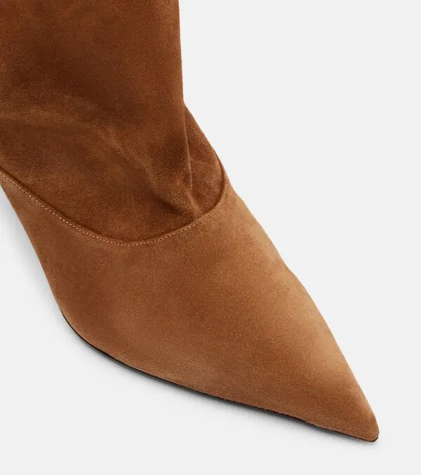 Paris Texas Suede Pointed Toe Knee-high Boots