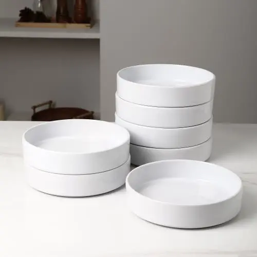 STONE + LAIN Celina Stoneware 4-piece Pasta Bowl Set - White