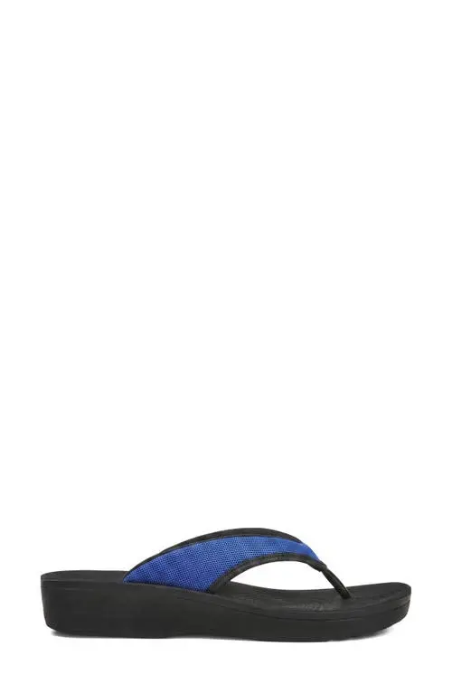 AEROTHOTIC Supportive Flip Flops With Cushioned Footbed - Navy