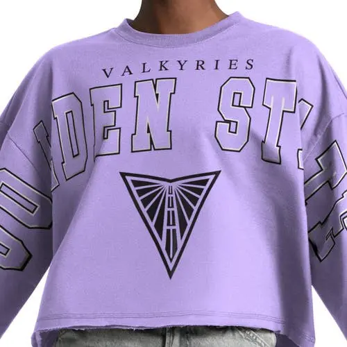 STARTER Golden State Valkyries Bleachers Cropped Drop Shoulder Sweatshirt