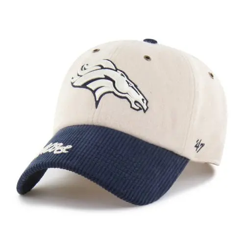 '47 Navy Denver Broncos Rope Script Clean Up Adjustable Hat
