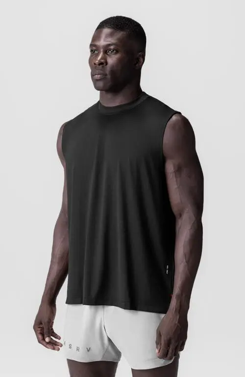 ASRV 3d Lite 2.0 Lycra Relaxed Cutoff Tank - Black