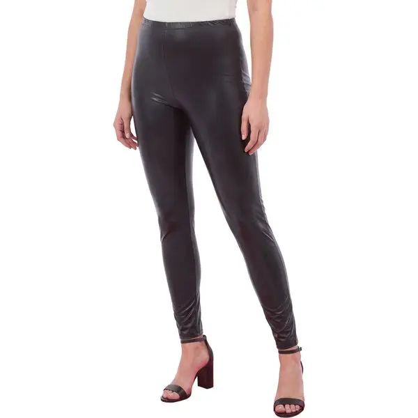 Roaman's Metallic Legging - Black